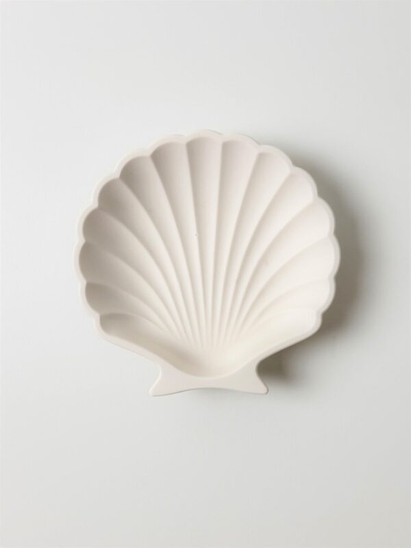 Pastel Colored Cement Sea Shell Tray | Stunning Sea Shell Tray - D2